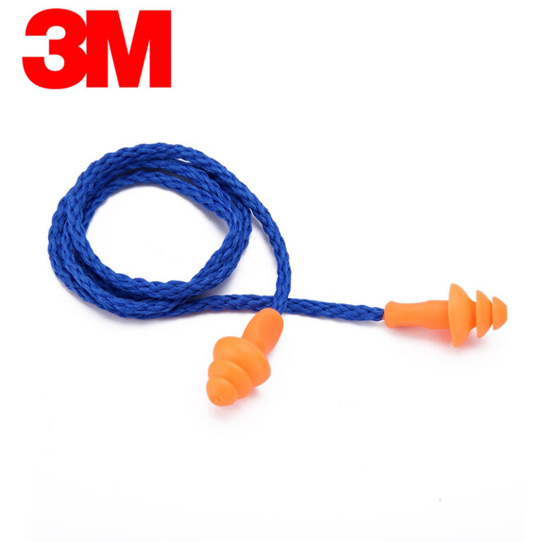 3M-1270 ปลั๊กที่อุดหูลดเสียง (Earplug) สายโพลีเอสเตอร์ (สายสีฟ้า) – MMS