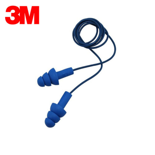 3M-1270 ปลั๊กที่อุดหูลดเสียง (Earplug) สายโพลีเอสเตอร์ (สายสีฟ้า) – MMS